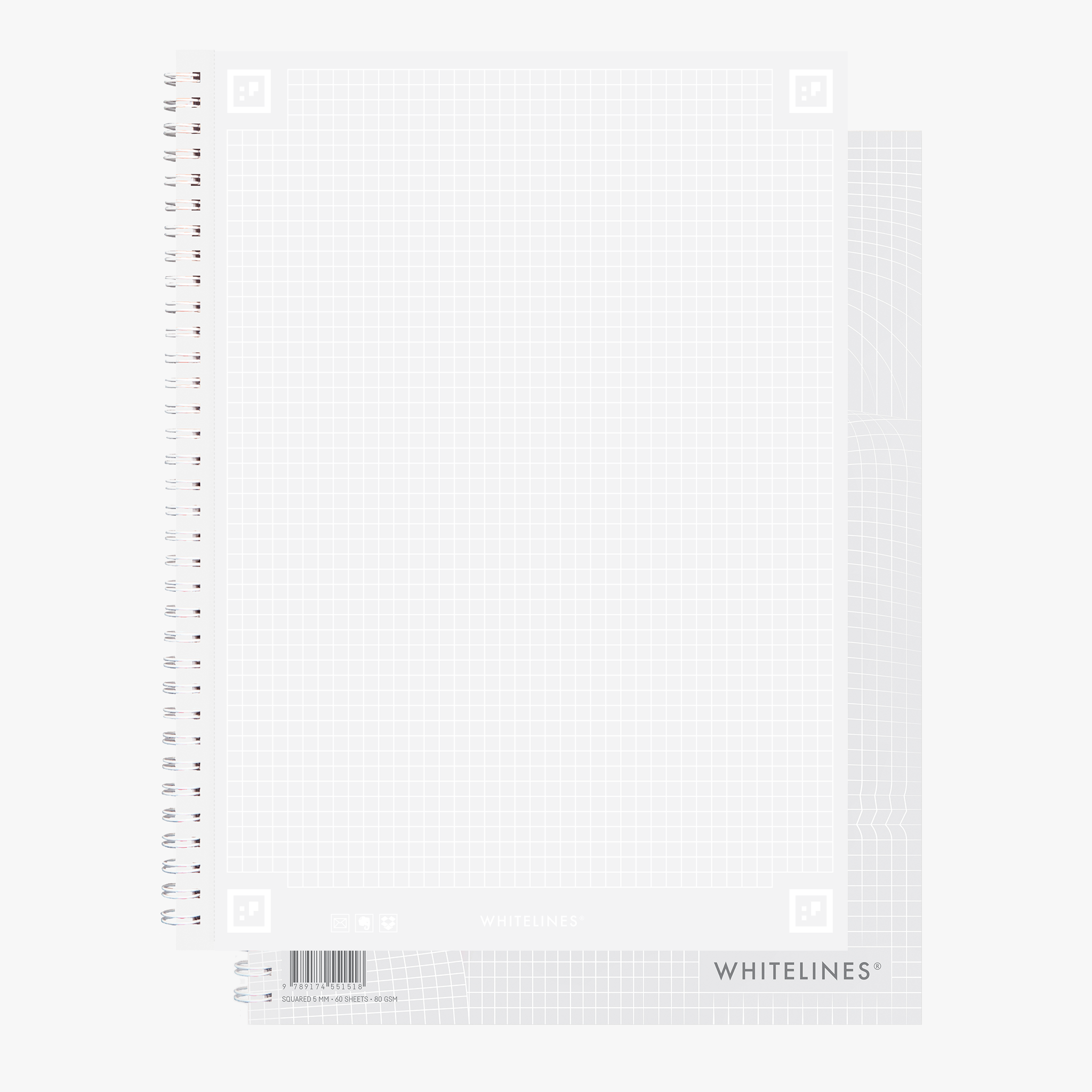 Whitelines Revelations A4 Graph Notebook